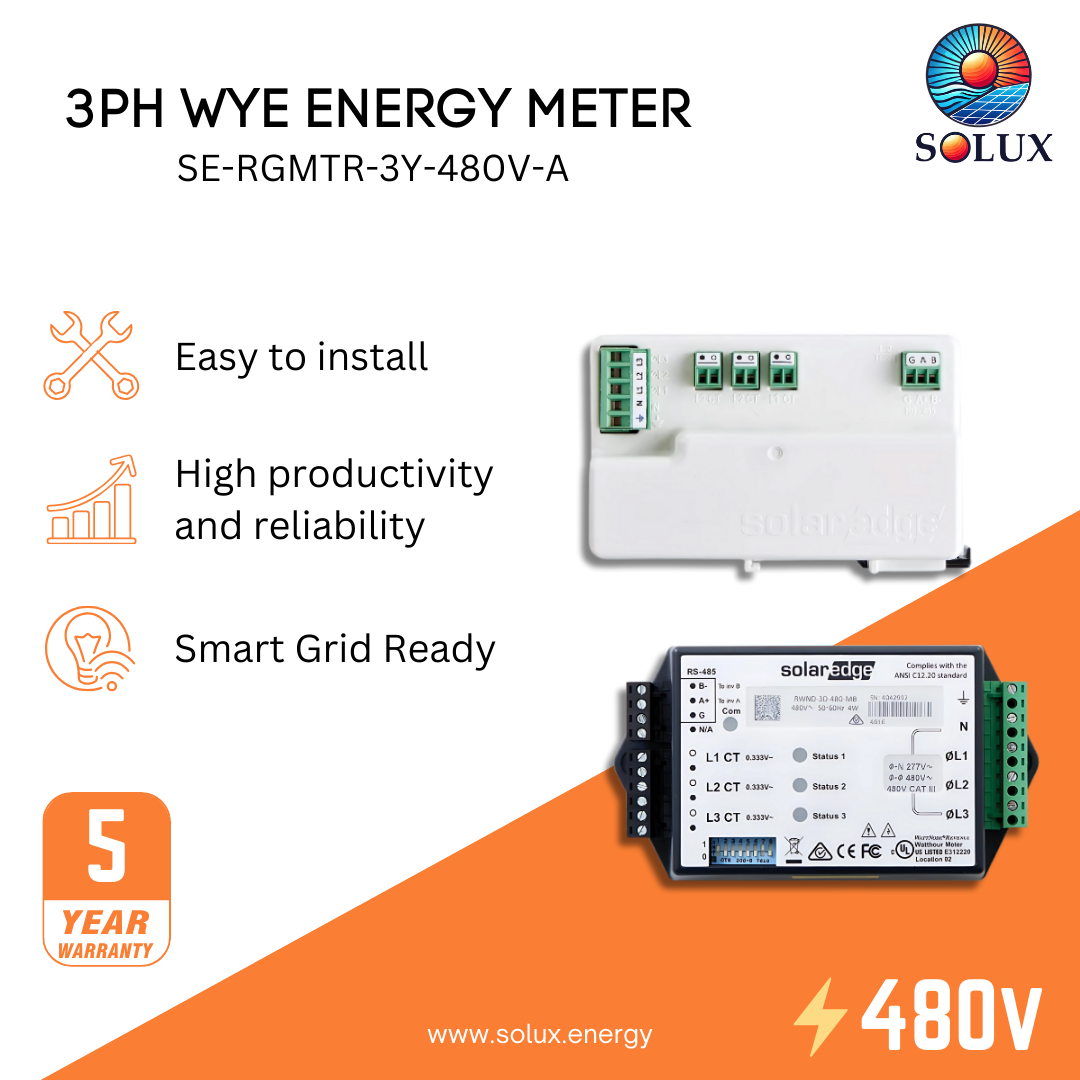 3PH Wye System, 480V Meter, Commercial, ANSI C12.20 CLASS 05 – Solux, LLC