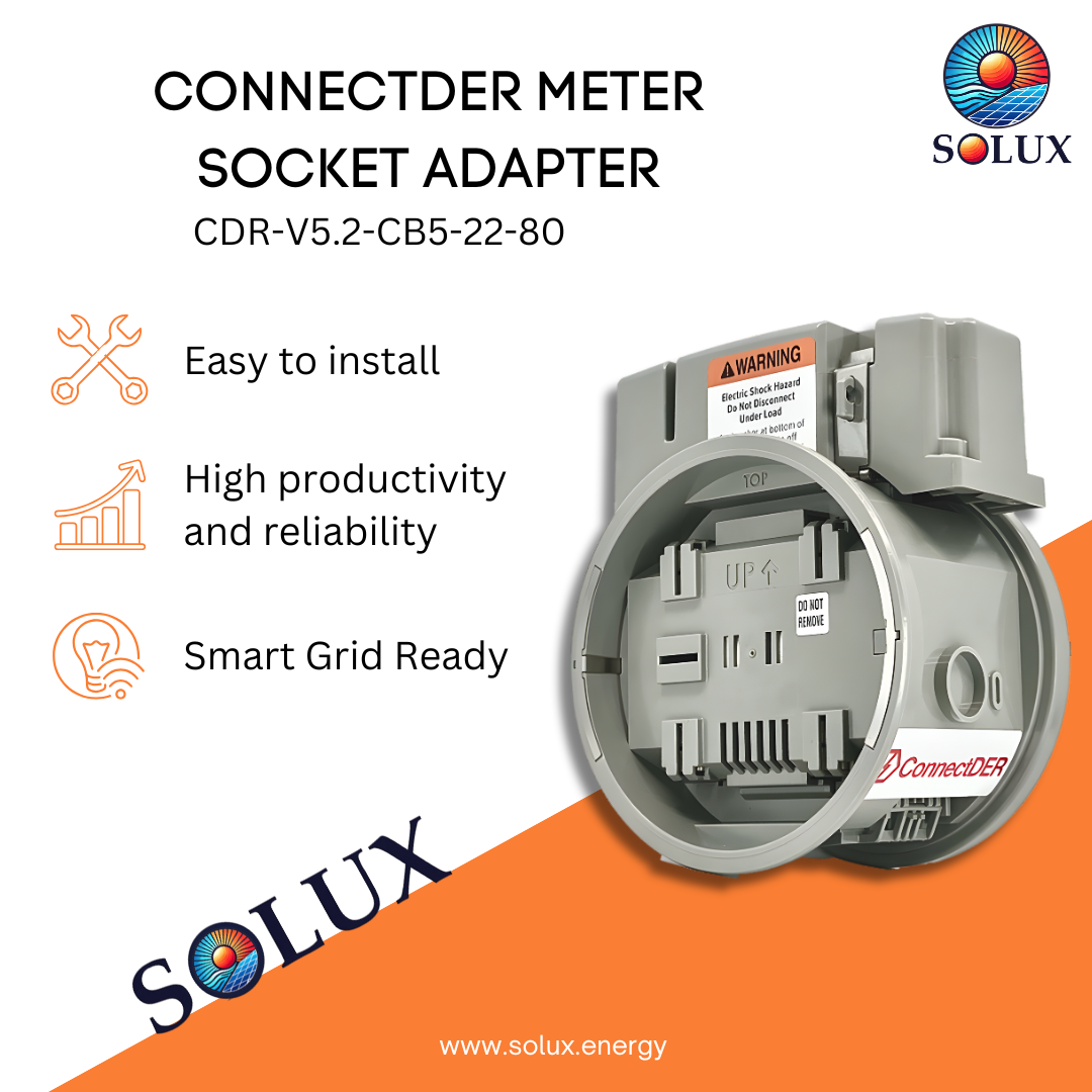 Solar Meter Socket Adapter (80) ConnectDER – Solux, LLC