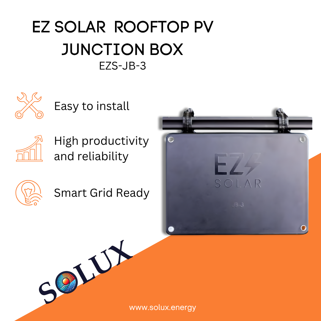 Rooftop Mounts EZ Solar PV Junction Box EZS-JB-3 – Solux, LLC
