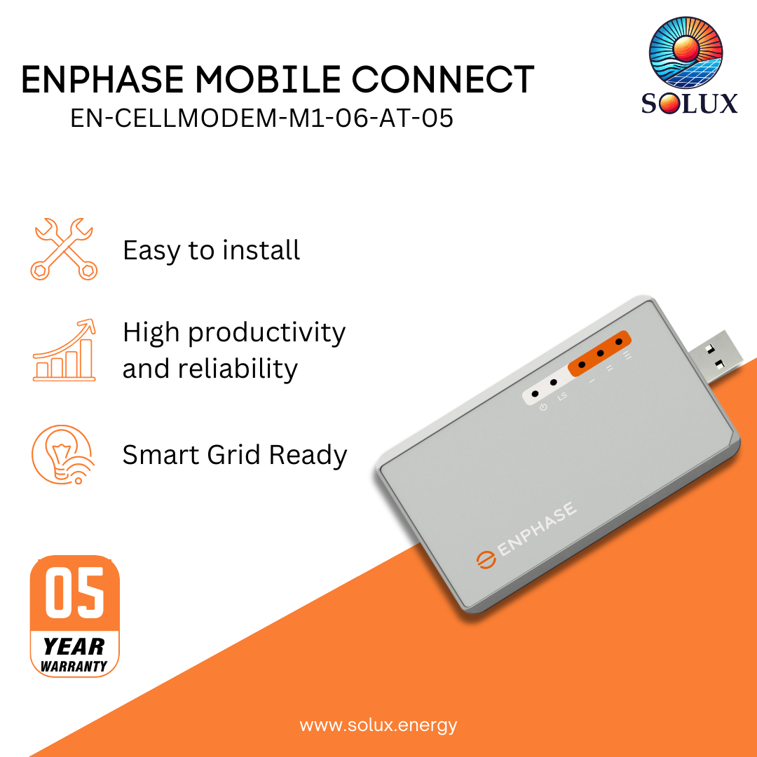 Enphase Mobile Connect Cellular Modem EN-CELLMODEM-M1-06-AT-05 – Solux, LLC