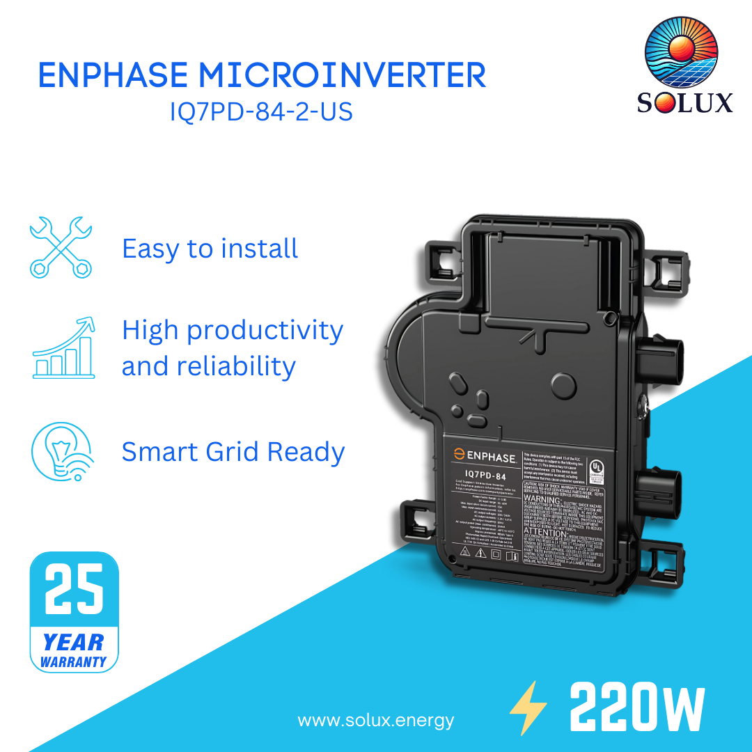 Enphase IQ7PD-84 Microinverter | M190 Legacy Upgrade – Solux, LLC