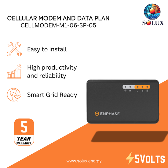 Enphase CELLMODEM-M1-06-SP-05 Cell Modem Mobile Connect – Solux, LLC