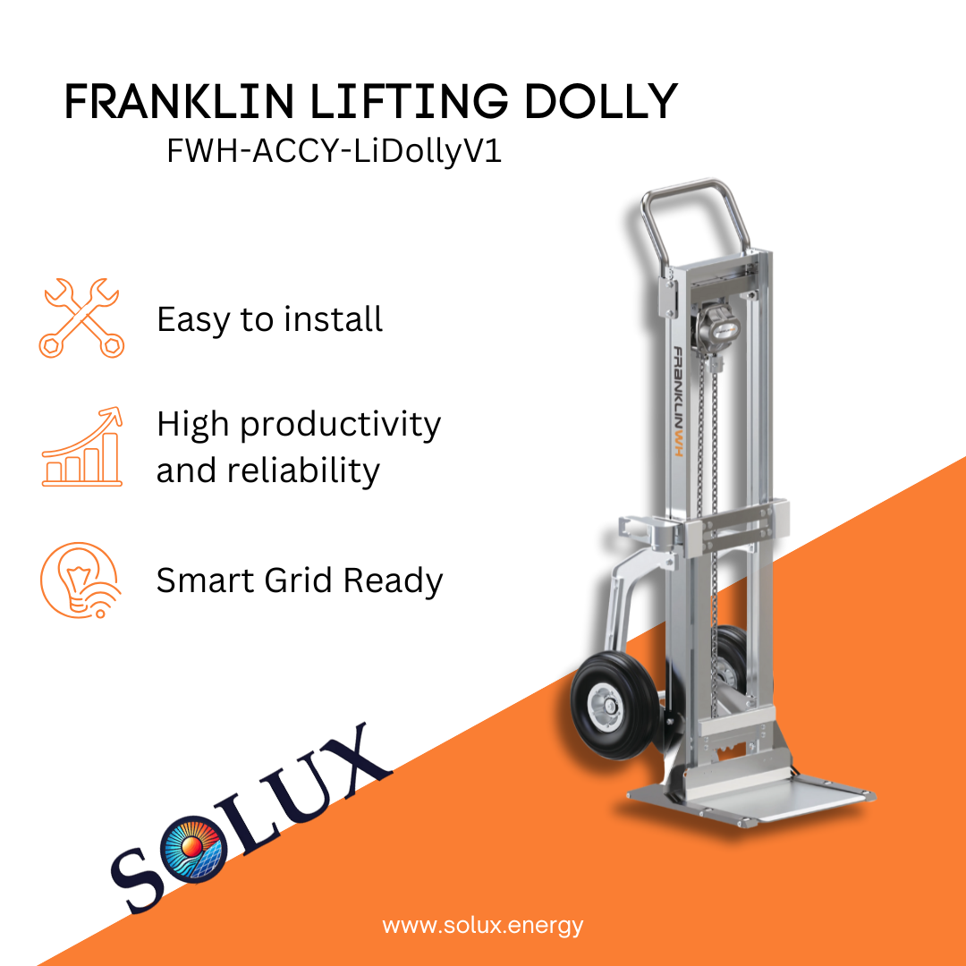 Franklin Battery Lift | 551lb Lifting Dolly ACCY-LiDollyV1 – Solux, LLC