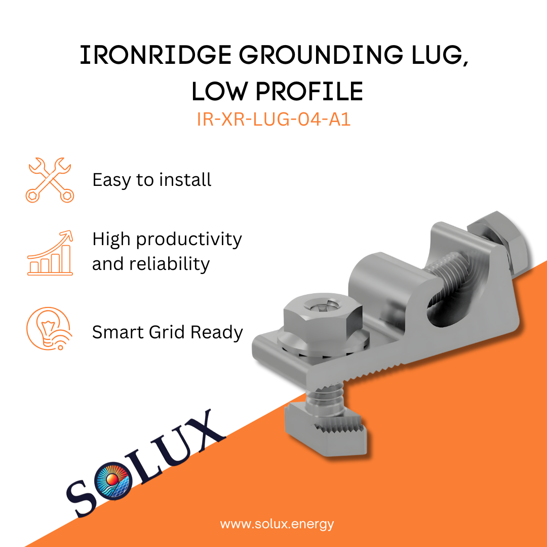 Ground Lugs - Ironridge Low Profile Grounding Lug – Solux, LLC