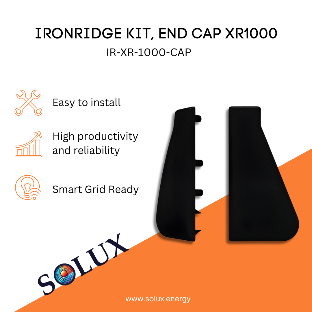 Ironridge Kit, End Cap XR1000 (Bag of 10 Sets) – Solux, LLC