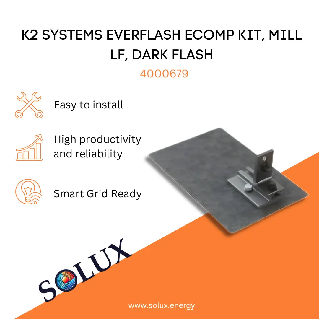 Flashing Roof, EverFlash eComp Kit Mill LF Dark Flash K2 – Solux, LLC
