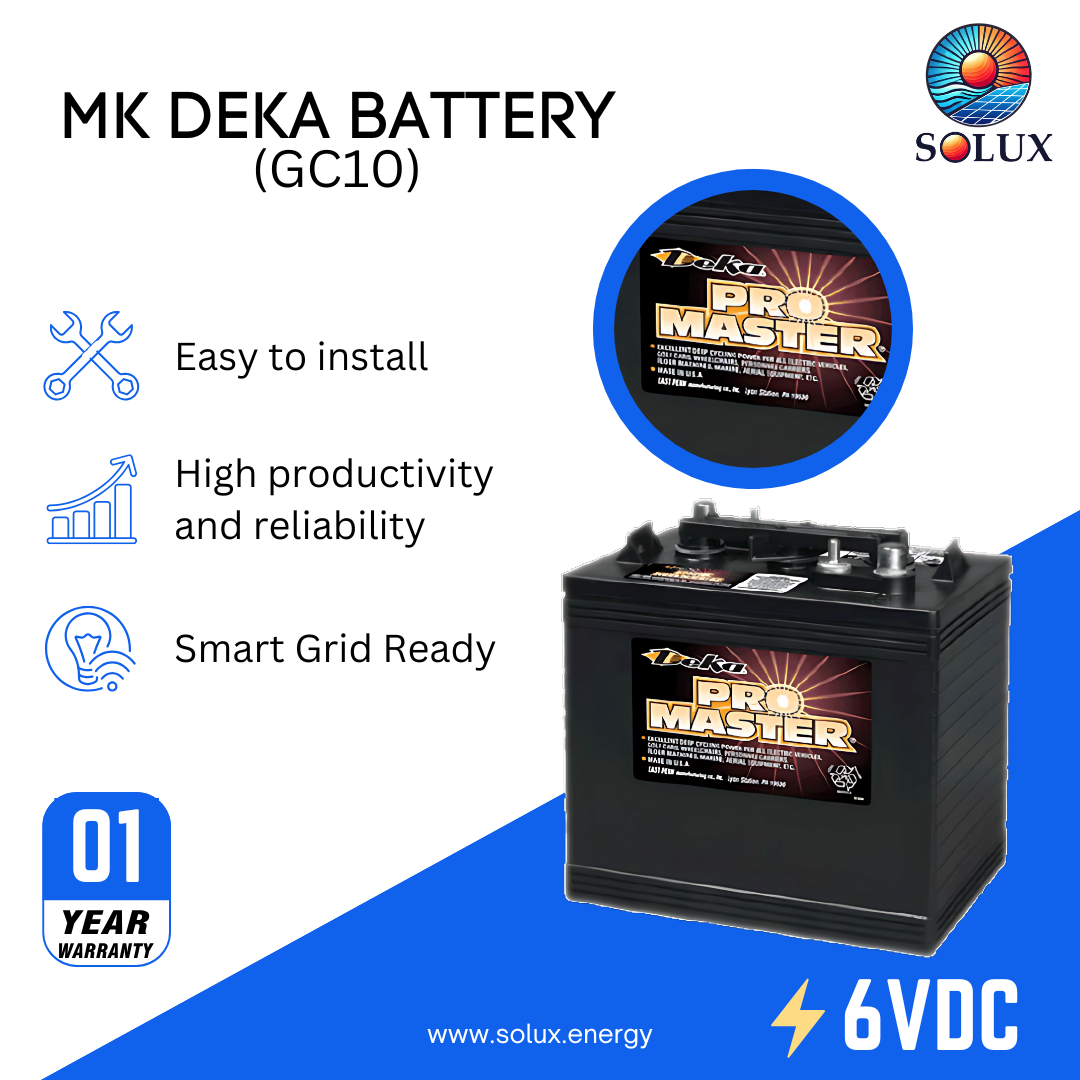 MK Deka GC10 Battery 6V FLA – Solux, LLC