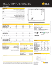 REC REC460AA PURE-RX 460W AA Pure Bifacial Solar Panel – Solux, LLC
