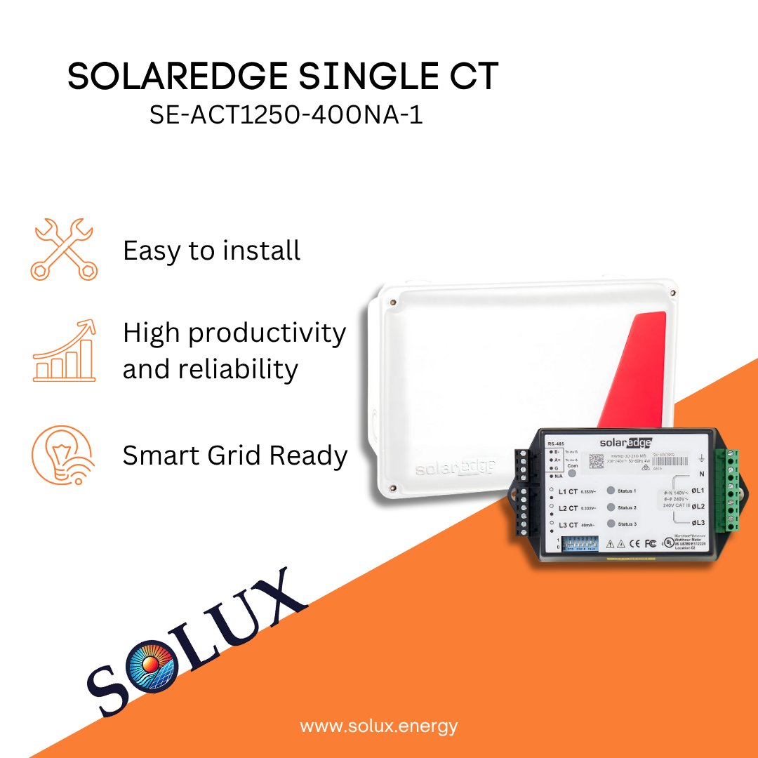 Single Phase CT 400A Current Transformer SE-ACT1250-400NA-1 – Solux, LLC