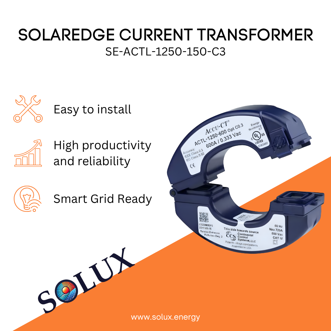 SolarEdge Three Phase Monitor 150A Current Transformer – Solux, LLC