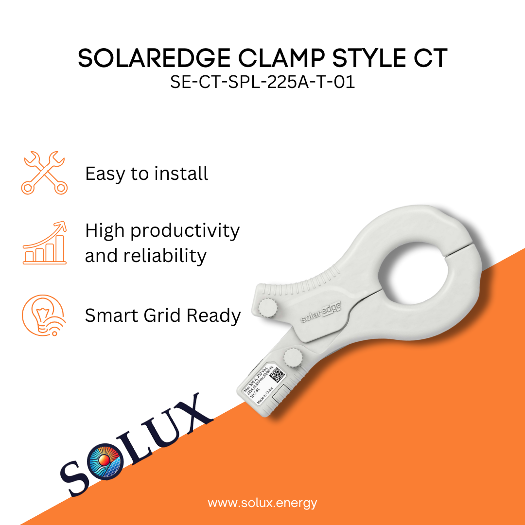 CT SolarEdge 225A Clamp Style Current Transformer – Solux, LLC