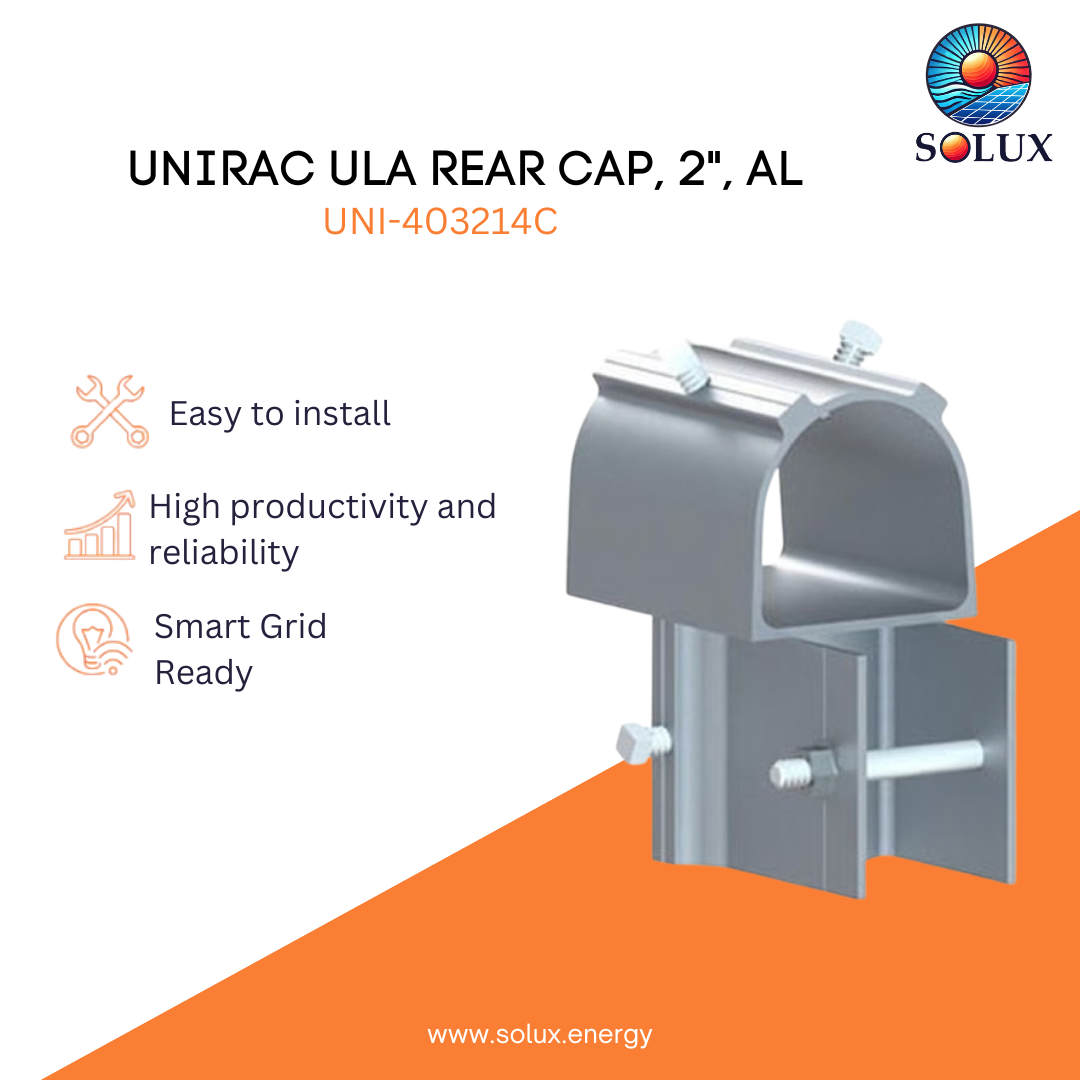 UNIRAC ULA REAR CAP, 2", AL – Solux, LLC